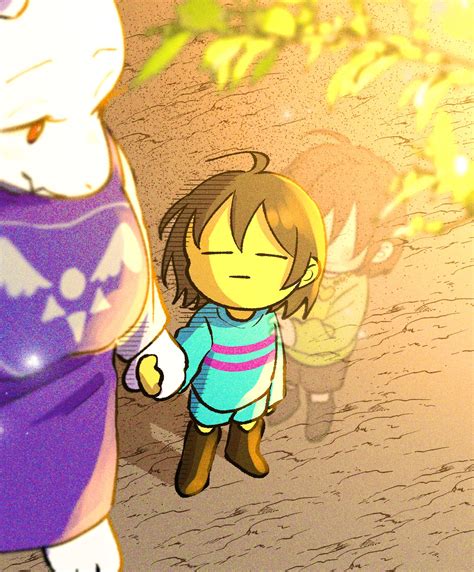 Frisk Chara And Toriel Undertale Drawn By Moruineko Danbooru