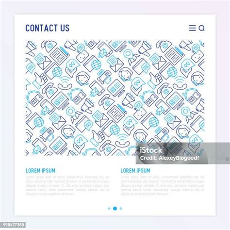 문의 전화 팩스 연산자 콜 센터 전자 메일 채팅 봇 포인터 피드백의 얇은 선 아이콘 개념 현대 벡터 일러스트 레이 션 배너 웹 페이지 인쇄 미디어 24시간에 대한 스톡 벡터