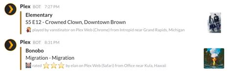 Webhooks Plex Support