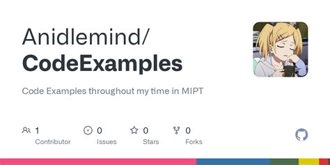 Github Anidlemindcodeexamples