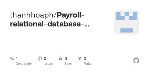 Github Thanhhoaphpayroll Relational Database Design Using Mysql