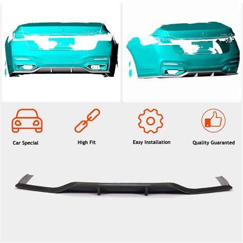 Bmw G11 750i M Sport M760li Lci Carbon Fiber Rear Diffuser Valance Lip