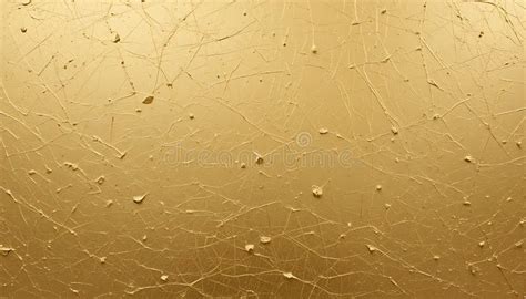 Sandy Gold Foil Texture With A Rough Grainy Matte Surface And Soft Light Reflections Stock