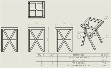 Weldment Drawing A Sheet For Every Body In One Click Cad Booster