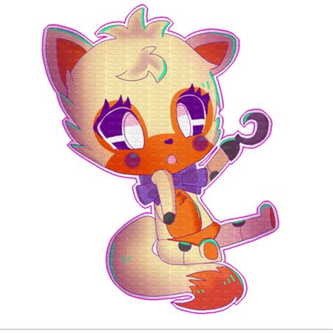 Chibi Lolbit Lolbit Fnaf Chibi Kykw Orange Purple White