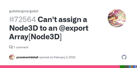 Cant Assign A Node3d To An Export Array Node3d · Issue 72564
