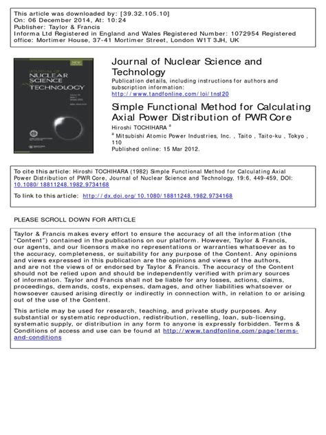 Pdf Core Axial Power Distribution Dokumentips