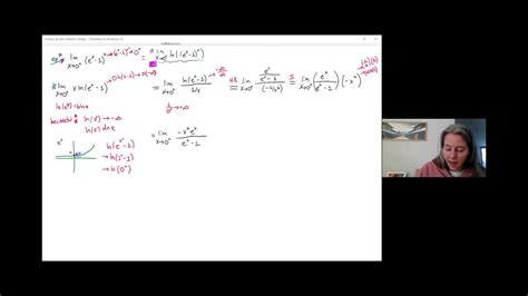 Lhopitals Rule Exponential Forms Part 2 Youtube