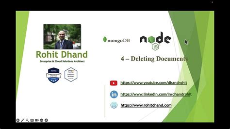 Nodejs Mongodb 4 Deleting Documents Youtube