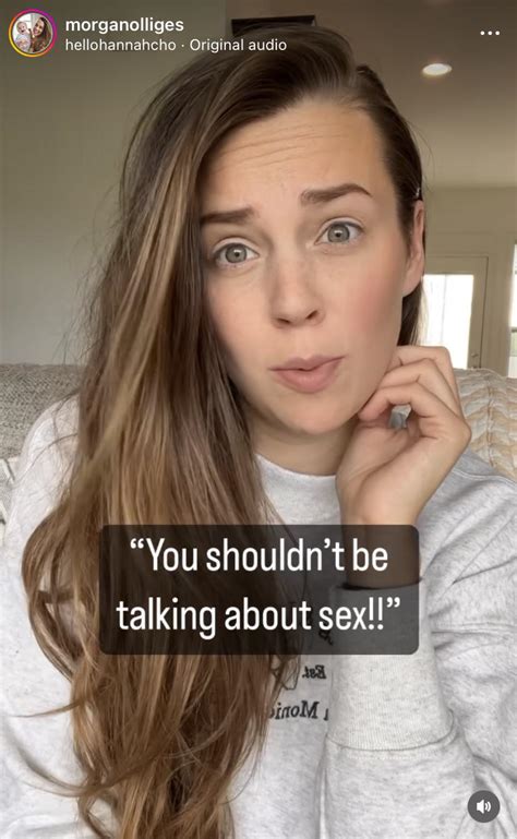 Morgan talking about how godly married people should talk about their beautiful sex lives. : r ...