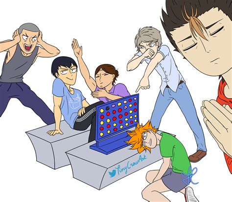 Hinata Destroyed In Connect Four By Kageyama R Haikyuu