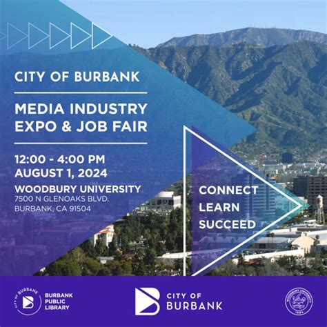City Of Burbank Media Industry Expo And Job Fair Burbank Artsburbank