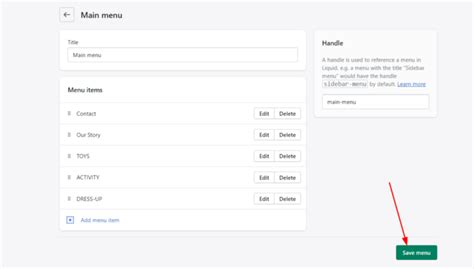 How To Add Nested Drop Down Menu In Shopify No Coding