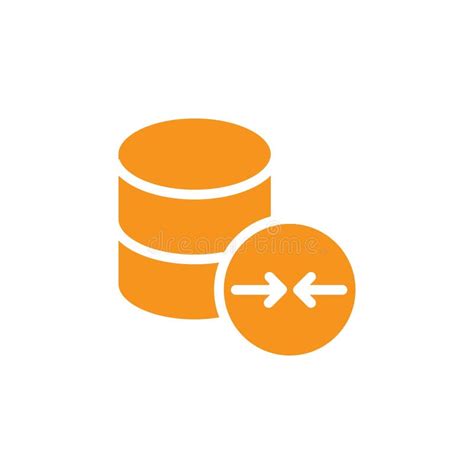 Shrink Database Icon Outline Vector For Web Ui Stock Vector Illustration Of Database Server