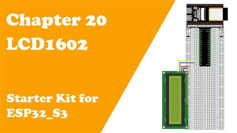Chapter 20 Lcd1602 Starter Kit For Esp32s3 Youtube