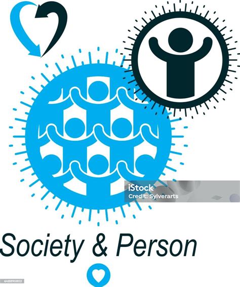 인류와 사람 개념적 로고 고유 벡터 기호 다른 아이콘을 사용 하 여 만든 시스템과 사회 매트릭스 서명 사람과 세계는 서로 상호 작용 합니다 시스템과 사회 매트릭스 서명