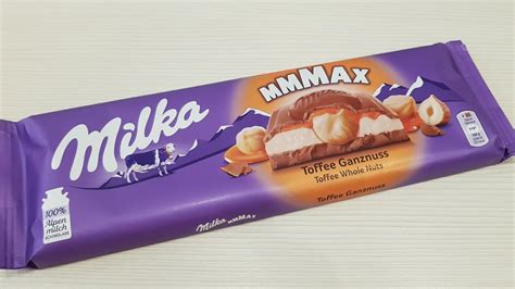 Milka Big Table Mmmax Toffee Whole Nuts Opening 300g Chocolate Youtube