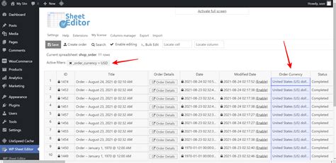 Woocommerce How To Search For Orders By Currency
