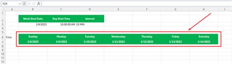 Free Excel Weekly Calendar Template How To Create One 2024