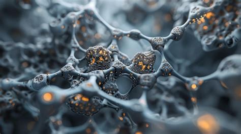 Intricate Microstructure Diagram Of Superalloy Molecules Showcasing