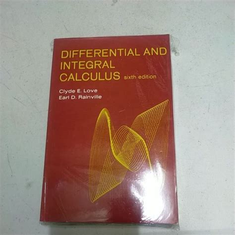DIFFERENTIAL AND INTEGRAL CALCULUS TH EDITION Lazada PH