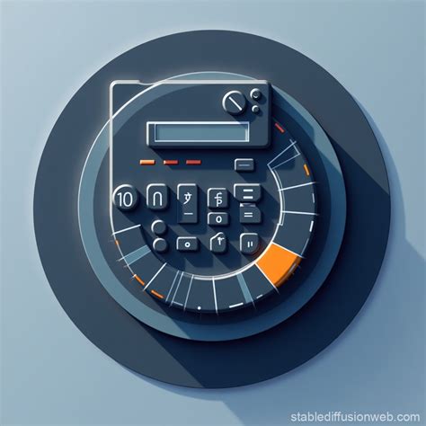 Professional Calculator Logo With Camera Stable Diffusion Online
