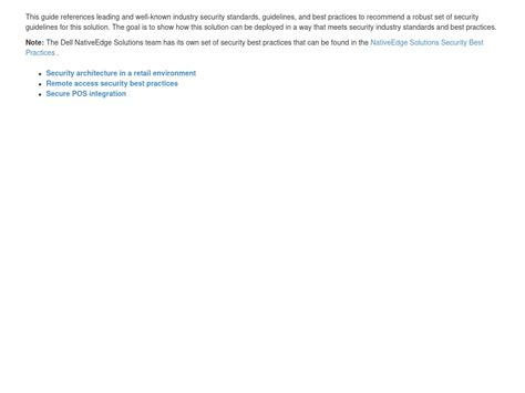 Security Considerations With Edy Dell Nativeedge With Edy Blueprint Guide Dell
