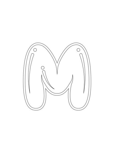 Download Printable Bubble Letter M Bubble Letters