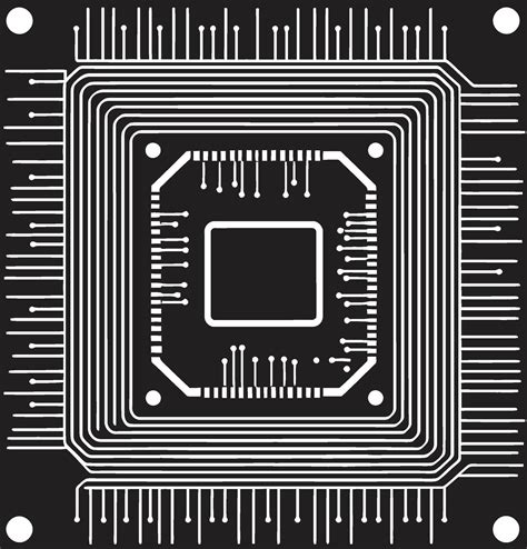 BinaryBurst Vectorized Chip Design Paradigm CircuitCraft Artistic Chip Emblem Artisanry