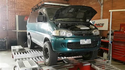 Mitsubishi Delica L400 Turbo Diesel Dyno Run Youtube