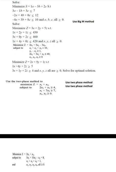 solved urgent first two lpp questions by simplex method