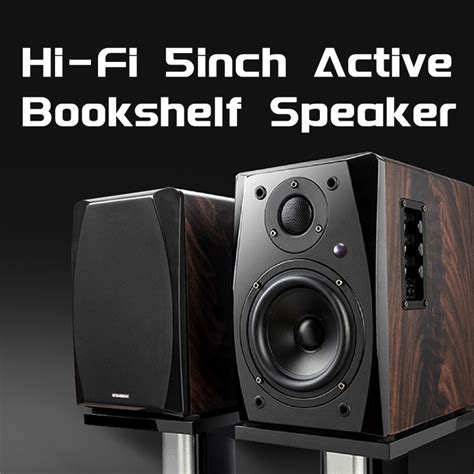 Dmseinc 5 Inch Hi Fi Bookshelf Speaker Bluetooth 2ch Sub Out 2 Mic