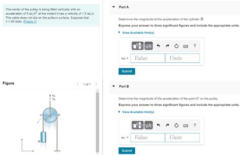Solved Part C Determine The Direction Of The Acceleration Chegg
