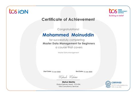 mohammed moinuddin on linkedin tcsion learningneverstops