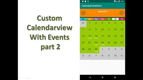 Android Calendar View