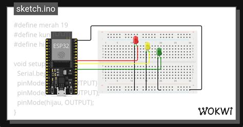 Traffic Lamp Wokwi Esp32 Stm32 Arduino Simulator
