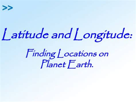 Latitude And Longitude 7ppt Essential For Science Ppt