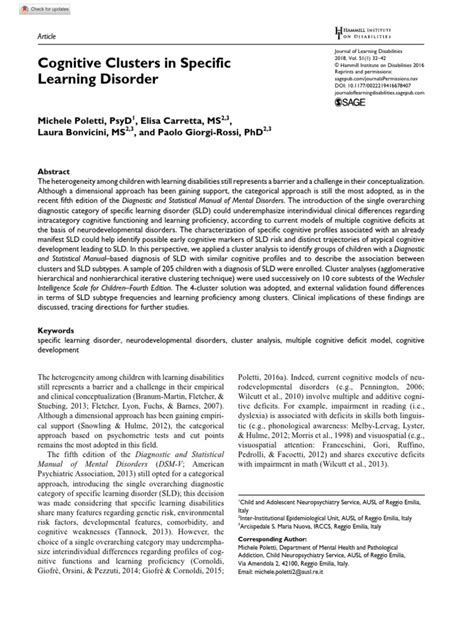 Cognitive Clusters In Specific Pdf Wechsler Adult Intelligence