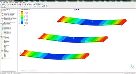 Deflection Of Bar Using 3 Different Methods Laminations Solid Merged Nodesshell Offset — Forum