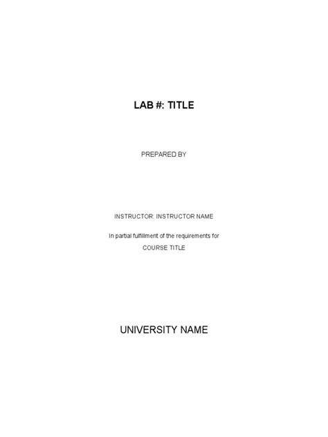 lab report template pdf