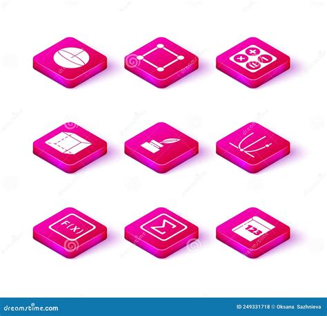 Set Function Mathematical Symbol Sigma Geometric Figure Cube Feather