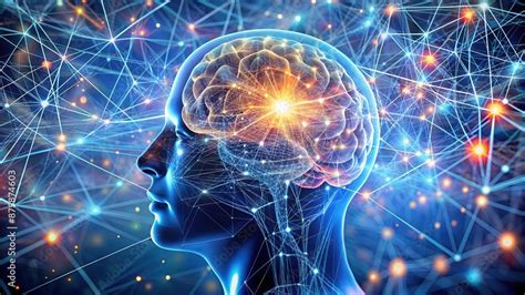 Futuristic Representation Of Neural Network Connections In The Human