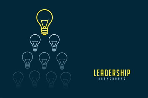 Leadership Innovative Idea Concept Background With Light Bulb 37754064