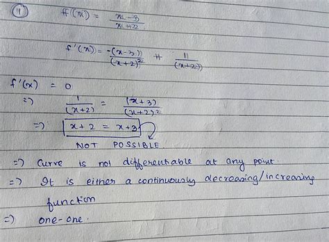 Calculus How To Determine If A Function Is One To One Mathematics
