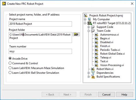 Frc Robot Framework Tutorial Ni Community