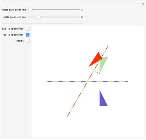 Reflecting In Intersecting Lines Wolfram Demonstrations Project