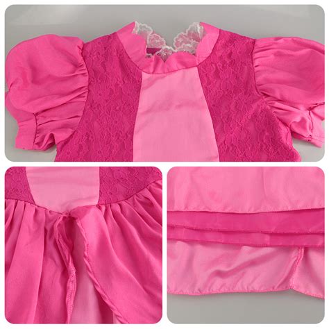 Makecool 150cm Princess Peach Costume For Girls Super Bros Princess