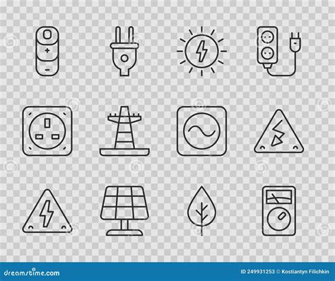 Voltage Ampere Meter Tester Icon Simple Element Illustration Voltage Ampere Meter Tester
