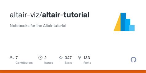 Github Altair Vizaltair Tutorial Notebooks For The Altair Tutorial