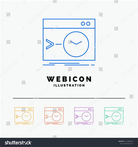 Admin Command Root Software Terminal 5 Stock Vector Royalty Free